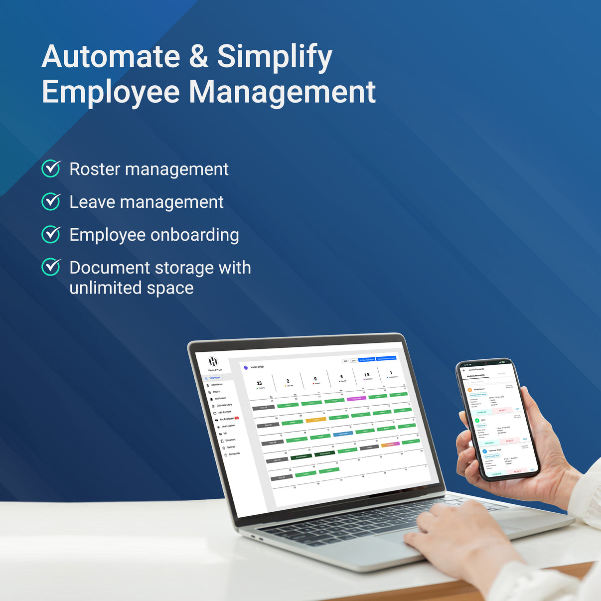 Employee Attendance & Payroll Software - Only ₹60 Per User A Month ...